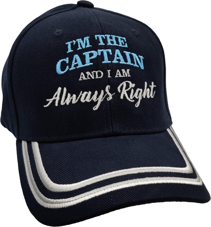 Captain and First Mate Always Right Matching Baseball Caps Review ...